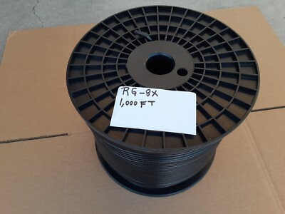 1000 FT Spool of RG-8X 50 Ohm mini 8 Coaxial Real copper Cable | eBay