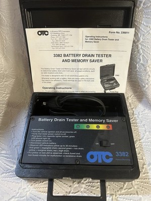 New OTC 3382 Battery Drain Tester & Memory Saver NOS | eBay