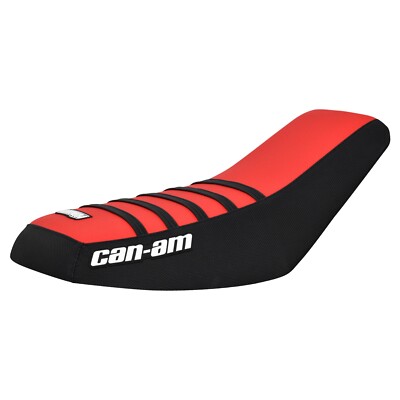 2003 -2007 Can Am Rally 175 200 ATV Seat Cover BLACK/ RED/ BLACK LOGO ...