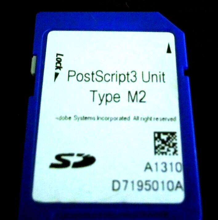 RICOH POSTSCRIPT Unit 3 TYPE M2 For MPC6502SP, C8002SP PC CODE 416657 ...