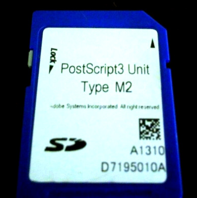 RICOH POSTSCRIPT Unit 3 TYPE M2 For MPC6502SP, C8002SP PC CODE 416657 ...