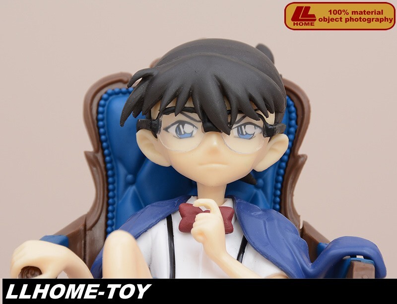 Anime Character Kudou Shinichi Child Sitting Chair Figure Statue Toy ...