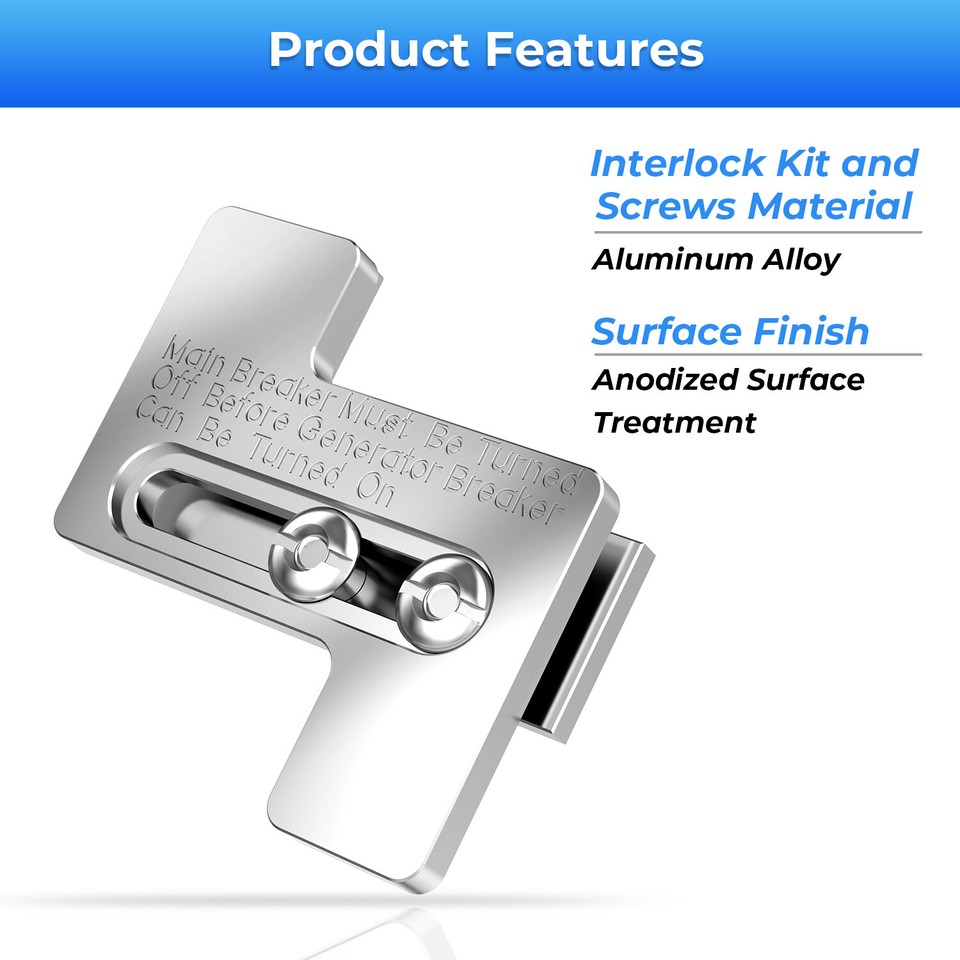 Generator Interlock Kit For Challenger 200 Amp Panel Westinghouse 200 ...