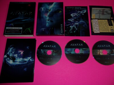 Avatar (2009) Extended Collector's Edition 3 Disc DVD Boxset - Booklet ...