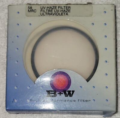 B+W High Performance Filter Camera Lens- UV- Haze Filter #70222 Ultra ...