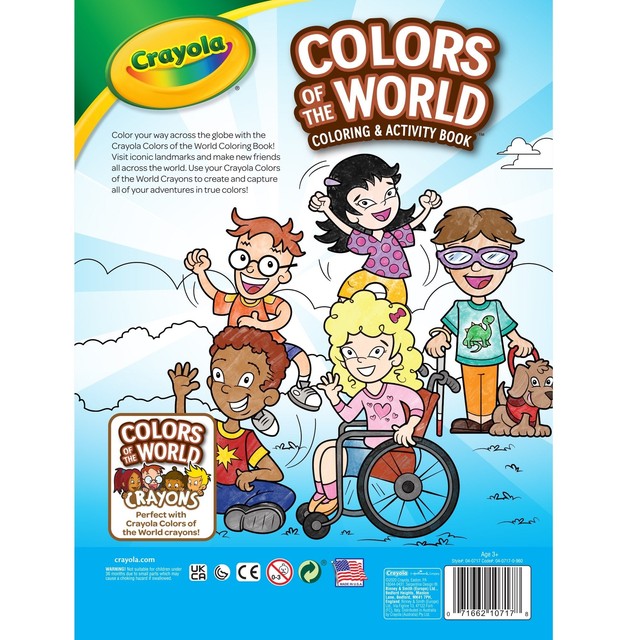 Crayola Colors of The World Coloring and Activity Book 48 Pages Ages 3 ...