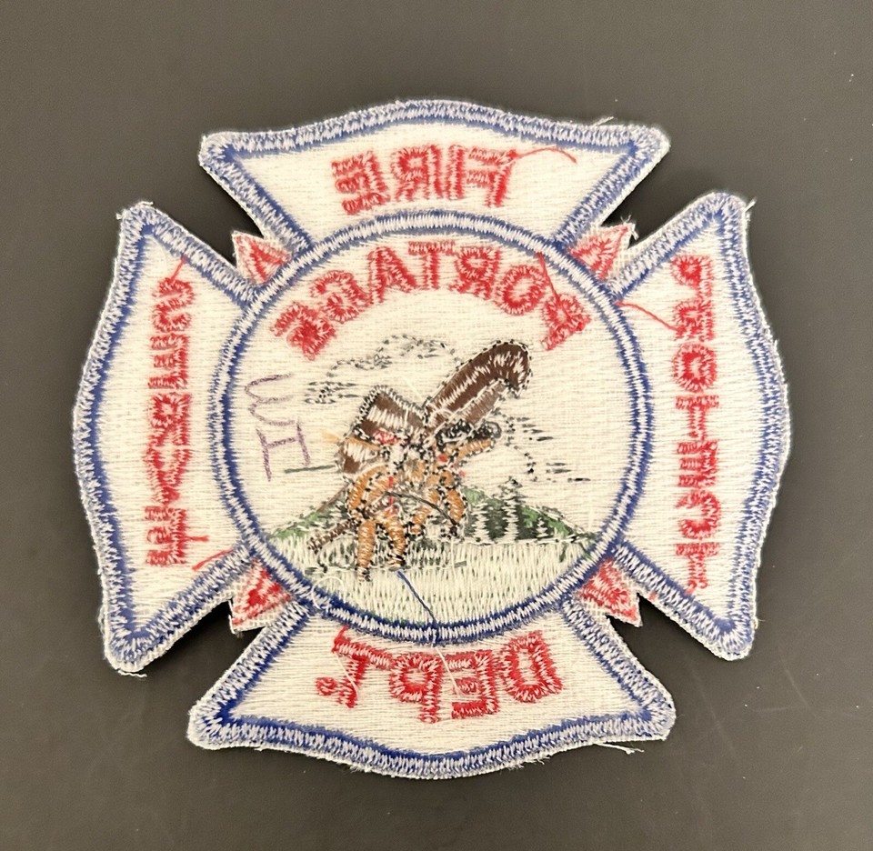 VINTAGE WISCONSIN WI PORTAGE FIRE DEPT PATCH COLUMBIA COUNTY PROTECT ...