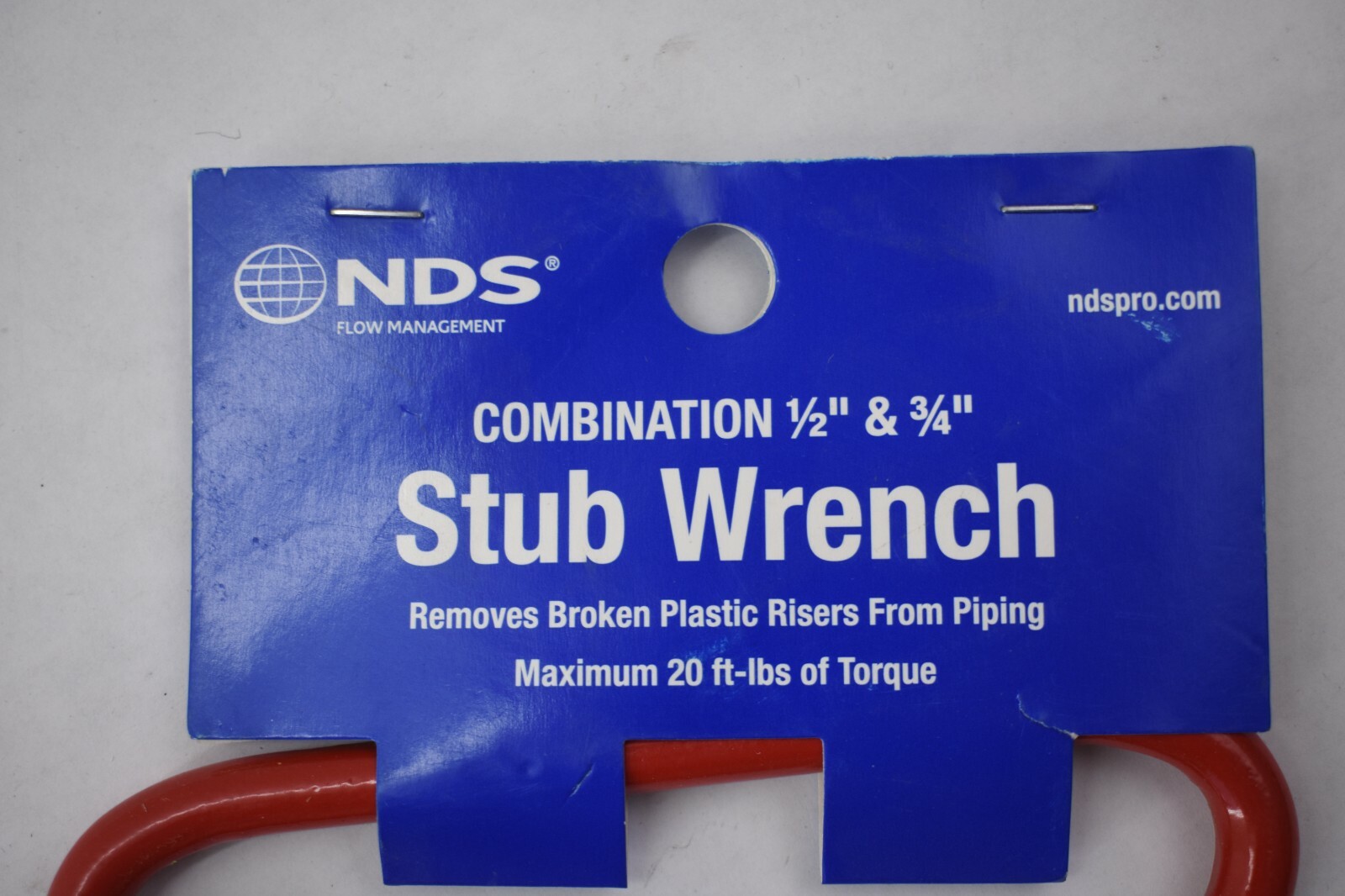 NDS Flow Management Stub Wrench Combination 1/2" And 3/4" Plastic ...