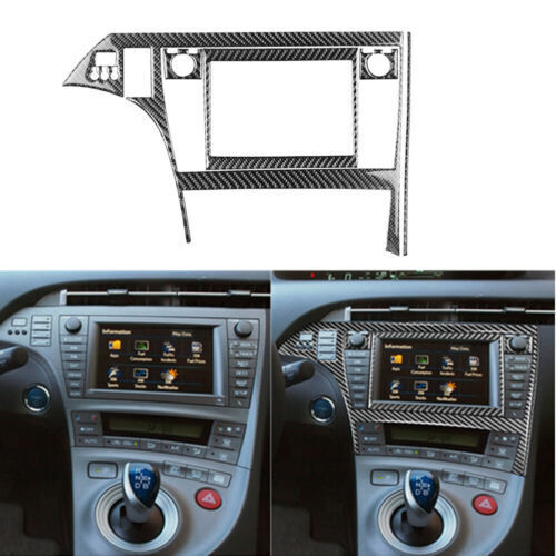 7x Carbon Fiber For Toyota Prius 2012-2015 Navigation Display Frame ...