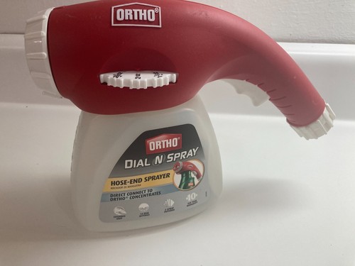 Ortho Dial 'N Spray Hose End Sprayer Bottle garden lawn Red | eBay