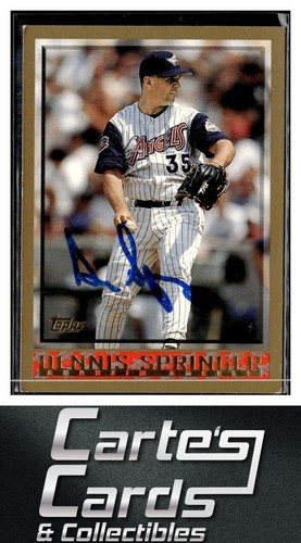 Dennis Springer 1998 Topps #243 RC Anaheim Angels TTM/IP Signed ...