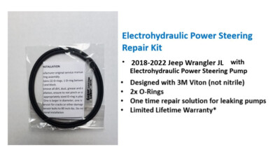 2018-2022 Jeep Wrangler JL Power Steering Pump EHPS O-Ring Repair ...
