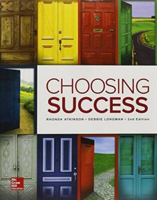 Choosing Success (Student Success) - Paperback By Atkinson, Rhonda ...