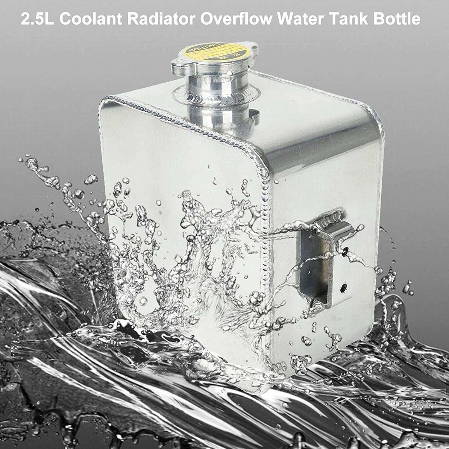 2.5L Aluminum Radiator Coolant Overflow Reservoir Recovery Water Tank ...