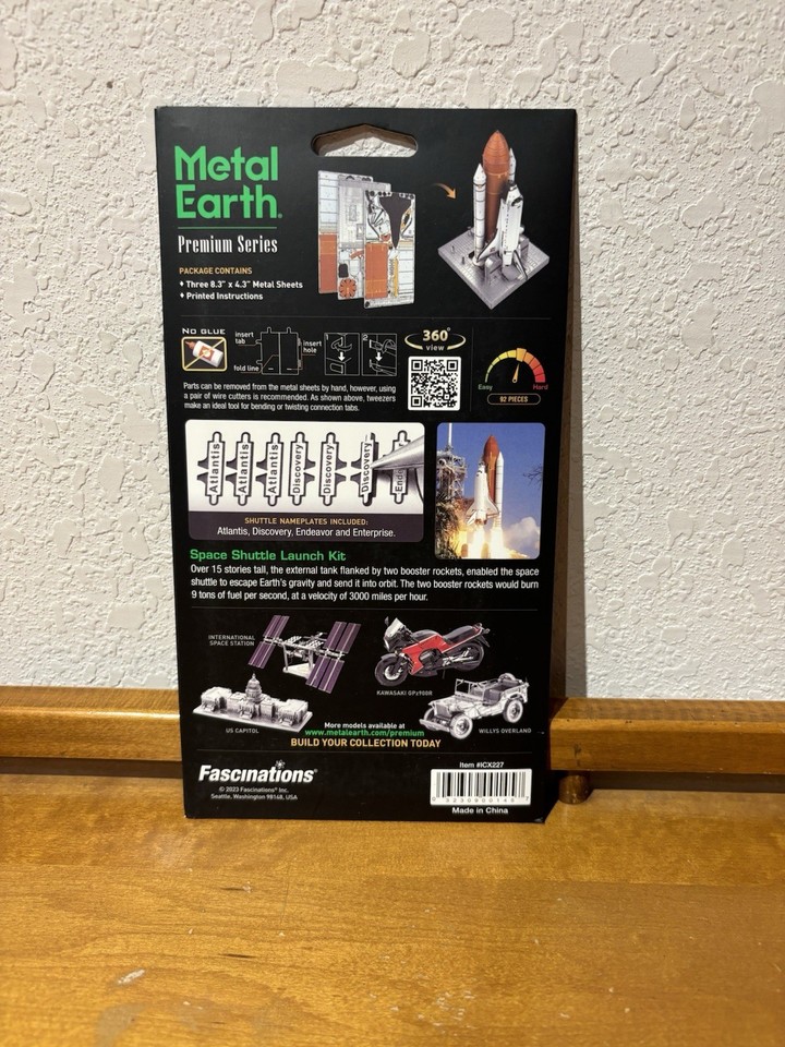 Metal Earth Premium Series Space Shuttle Launch Kit Steel Model Kit | eBay