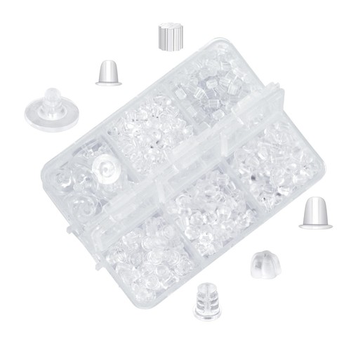 6 Styles Silicone Earring Backs for Studs/Droopy Ears/Heavy Earring ...