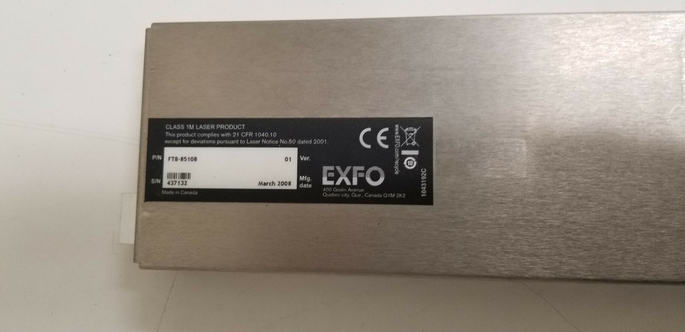 EXFO FTB-8510B Ethernet Test Module #8 | eBay