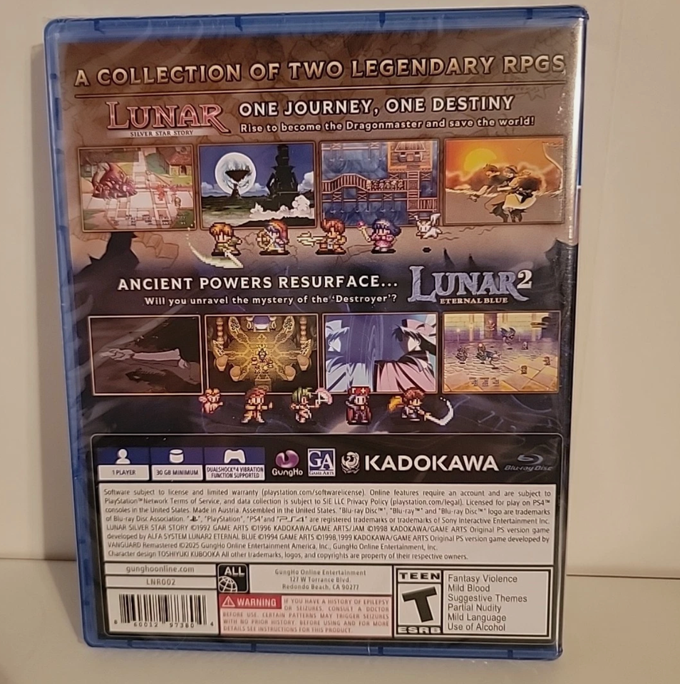 Lunar Remastered Collection PS4 Brand New Sealed, Ships by June 1 | eBay