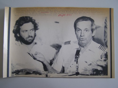 Vintage Draht Presse Foto TWA 847 Entführung 6/85 Geisel Ralf Traugott ...