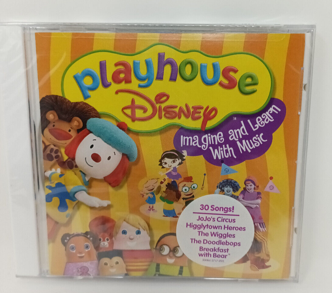 2005 DISNEY PLAYHOUSE DISNEY IMAGINE AND LEARN WITH MUSIC CD NEW SEALED ...