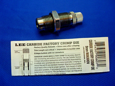 Lee 9mm Makarov carbide factory crimp die #90807 | eBay