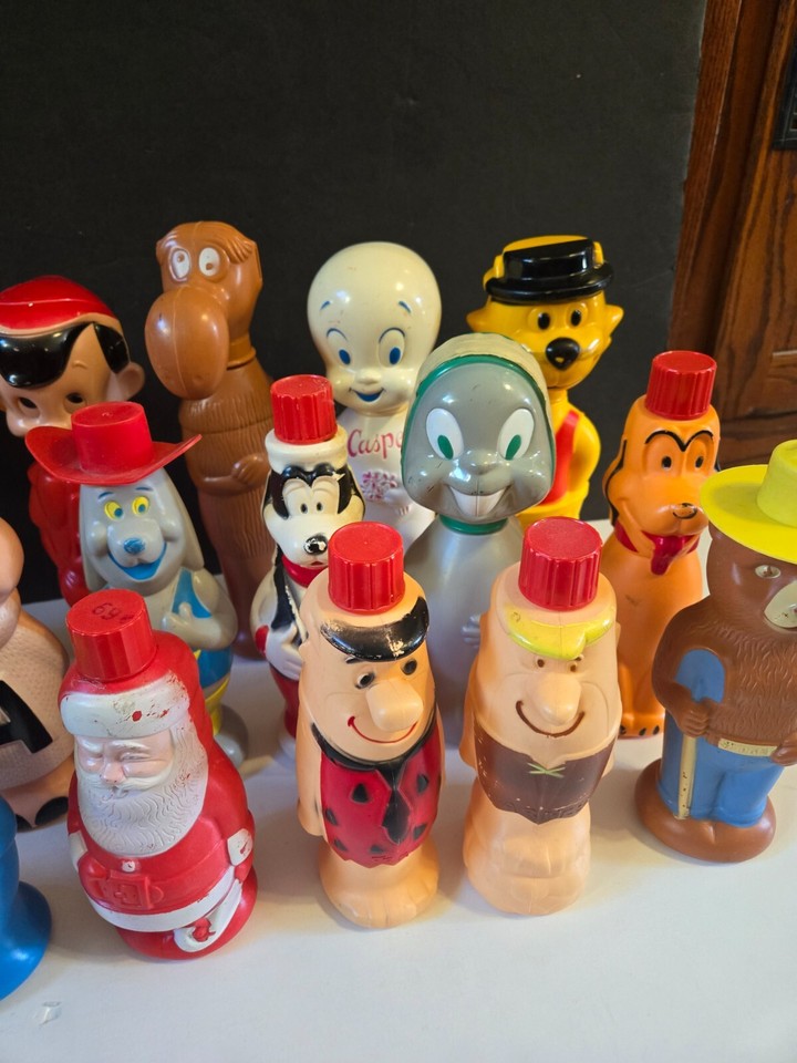 19 Purex/Colgate Soaky Bubble Bath Bottles Vintage 1960's Porky/Mighty ...