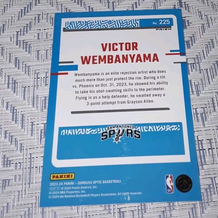 2023-2024 Donruss Optic Victor Wembanyama Pink HYPER Prizm Rated Rookie ...