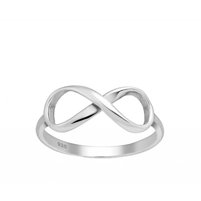 Sterling Silver Infinity Symbol Ring Size N (54.4mm) Gift Boxed | eBay UK