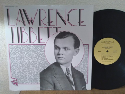 LAWRENCE TIBBETT: Baritone, American Opera Singer LP Record NM ...