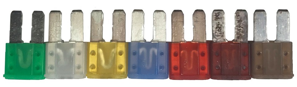 105 Piece ATR / APT Micro2 32V Mini Blade Car Fuse Assortment Kit - 5A ...