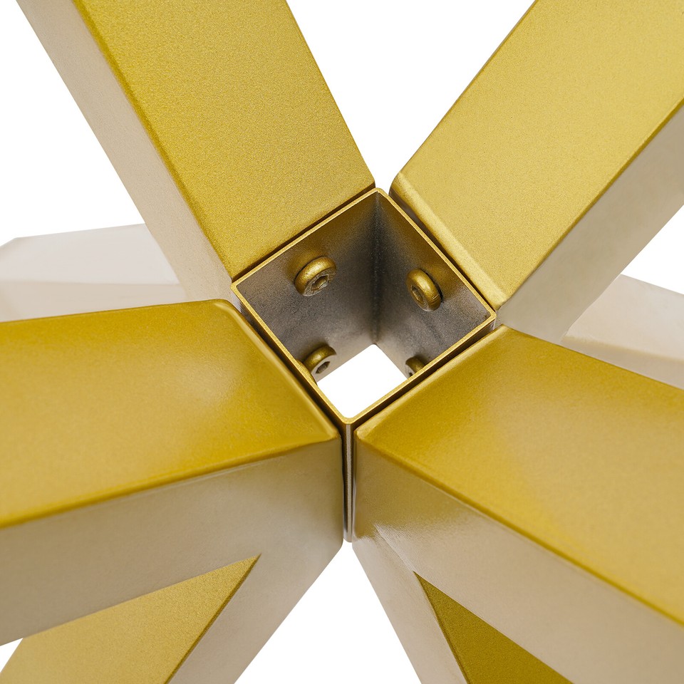 Gold Table Leg Table Base Metal Coffee Table Leg w/4 Suction Cups Floor ...