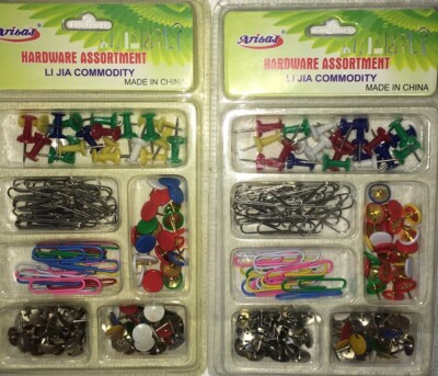 3 PK Office Home Quality Assorted Mix Color Plain Paper Clips Drawing ...