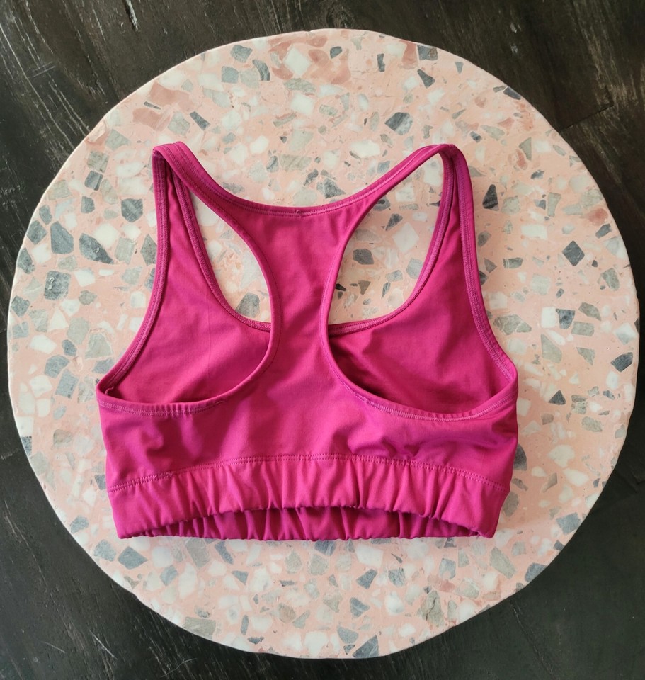 Nike Dri-Fit Magenta Pink Racerback Compression Sports Bra Women's Size ...