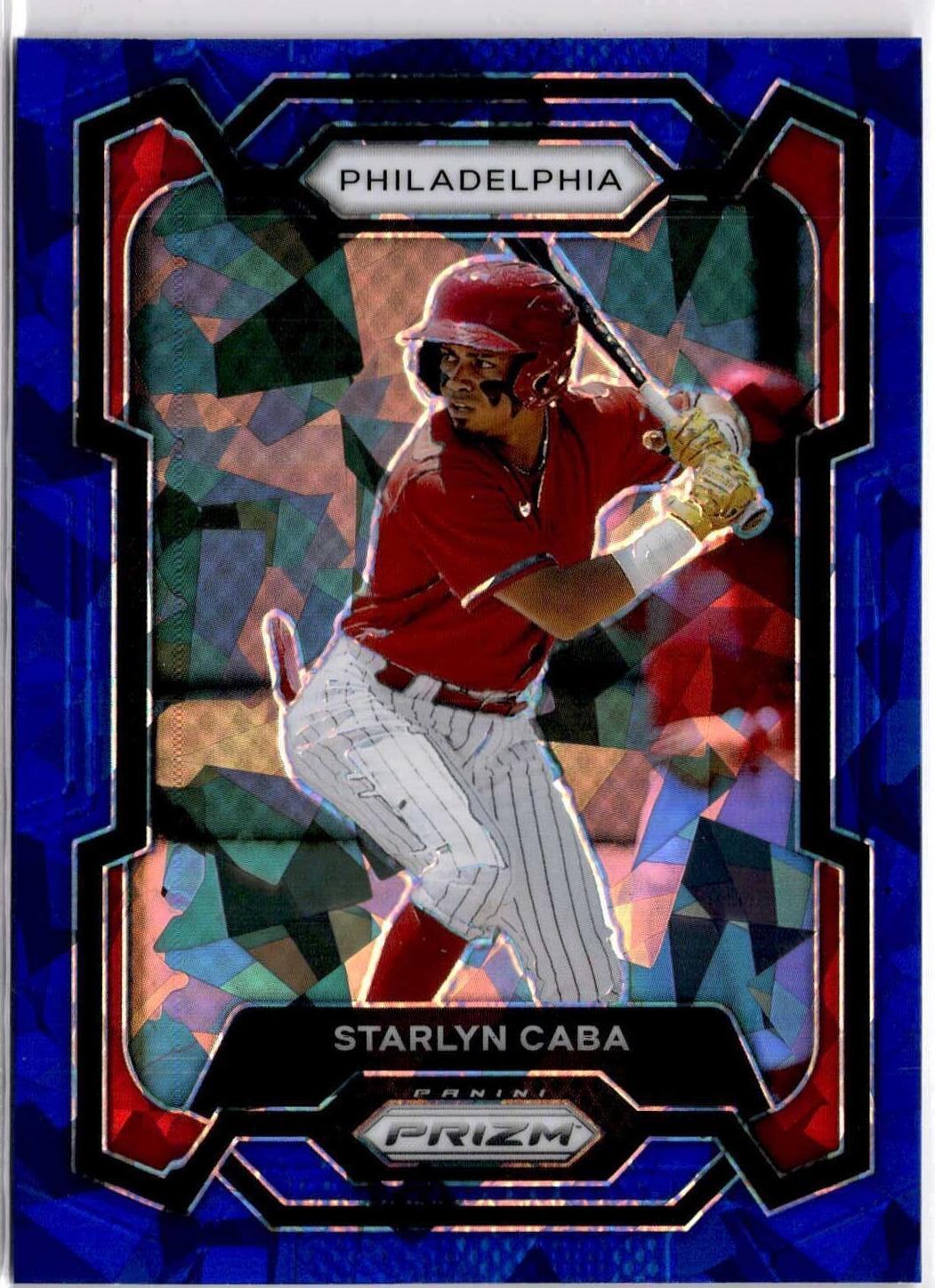 2024 Panini Prizm - Starlyn Caba #215 Blue Ice Prizm (RC) for sale ...