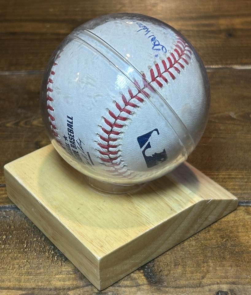 Reggie Sanders MLB Autograph 2001 World Series Signed Rawlings OML ...