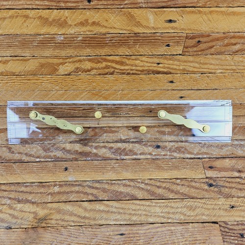 Weems & Plath #142 Deluxe Brass Arm Parallel 15” Navigation Nautical ...