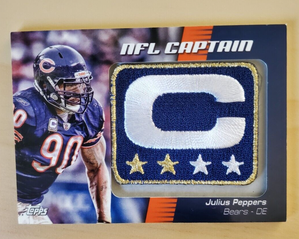 2012 Topps Julius Peppers NFL Captains Patch #NCP-JP Bears HOF | eBay