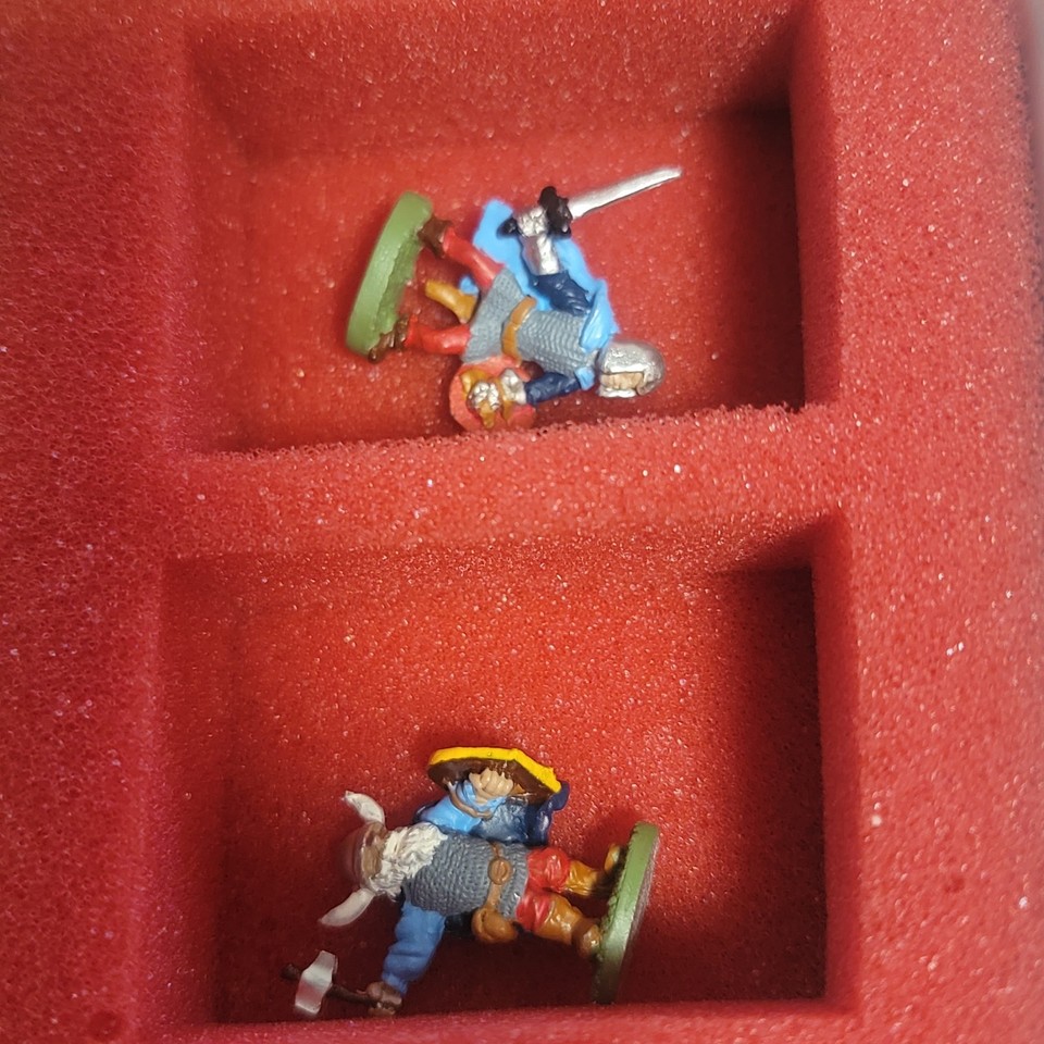 Advanced Dungeons & Dragons 12 Metal Miniatures Fighter Ranger Paladins ...