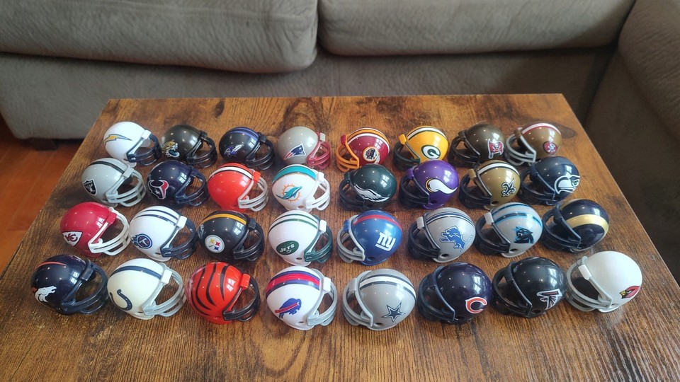 NFL RIDDELL Mini Football Helmets / Complete Set of All 32 Teams EX ...