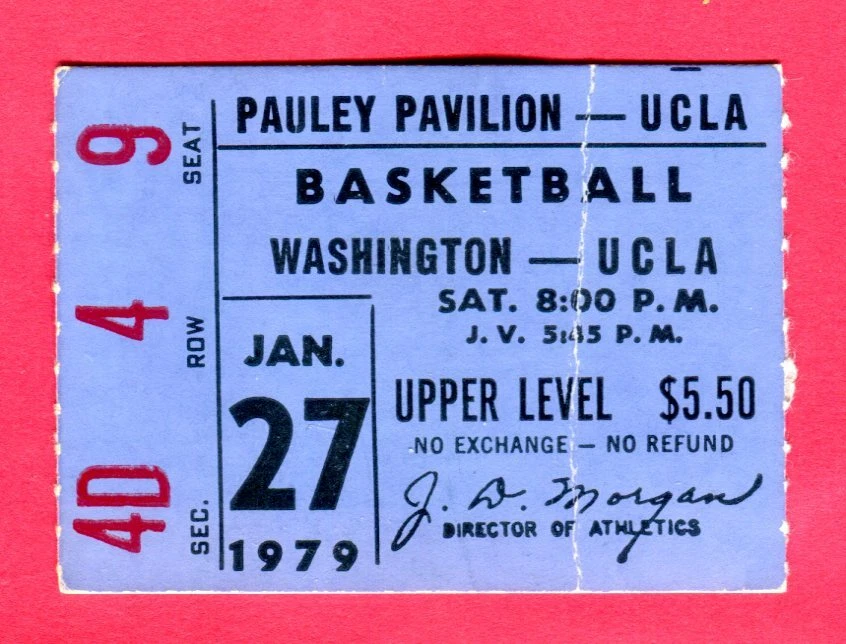 Basketball Ticket Stub