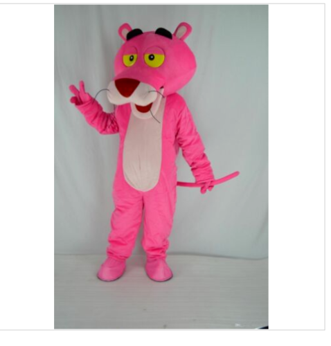 Adult Pink Panther Mascot Costume Fancy Dress Halloween professional ...
