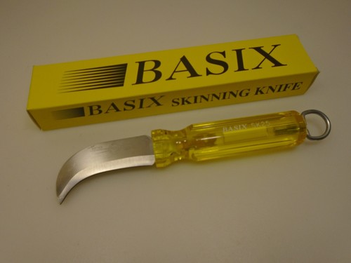 Basix SK25 Knife Blade Lineman Skinning Knife Heavy Gauge Hawkbill ...
