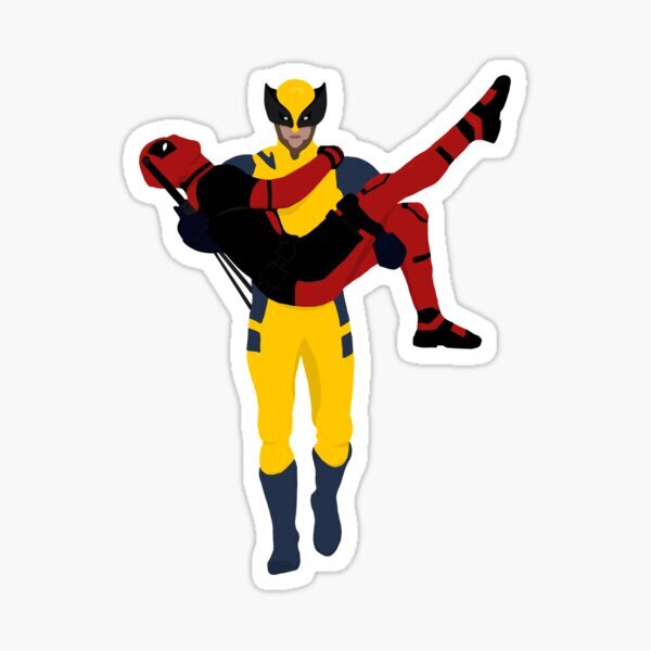 Wolverine vs Deadpool Romantic 2024 Sticker Decal, Cut Out Sticker DP&W ...