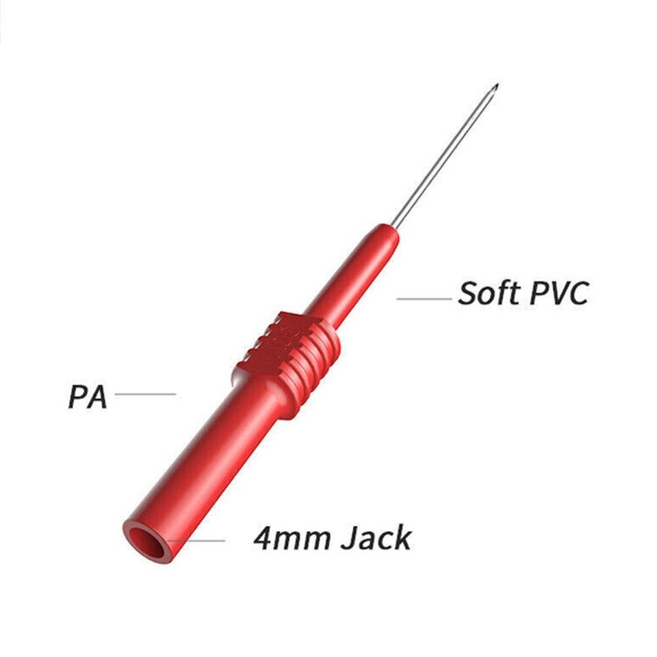 Leads Probe Measurement Test Wire Piercing Back Probe Pins Bendable ...