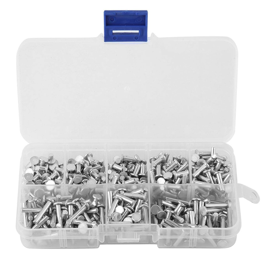 Solid Aluminum Rivet, Rivet Set, Solid Rivets Assortment Hammer Tools ...