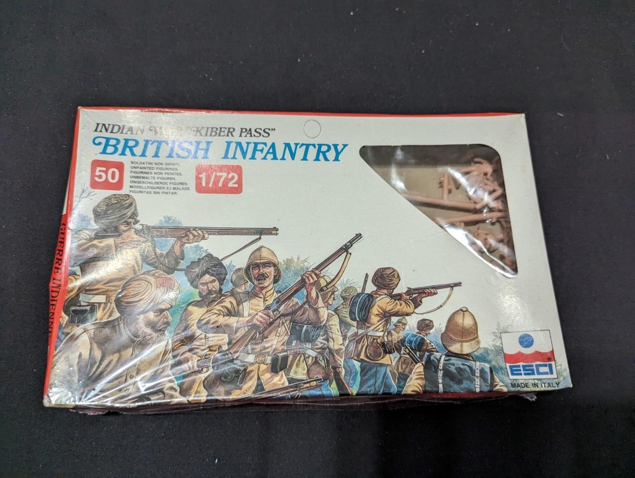 ESCI # 232 Indian War Kiber Pass British Infantry 1;72 Plastic Kit NEW ...