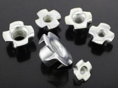 30x M4 Or M5 Thread Tee Nuts Captive Inserts for Wood Furniture MDF ...