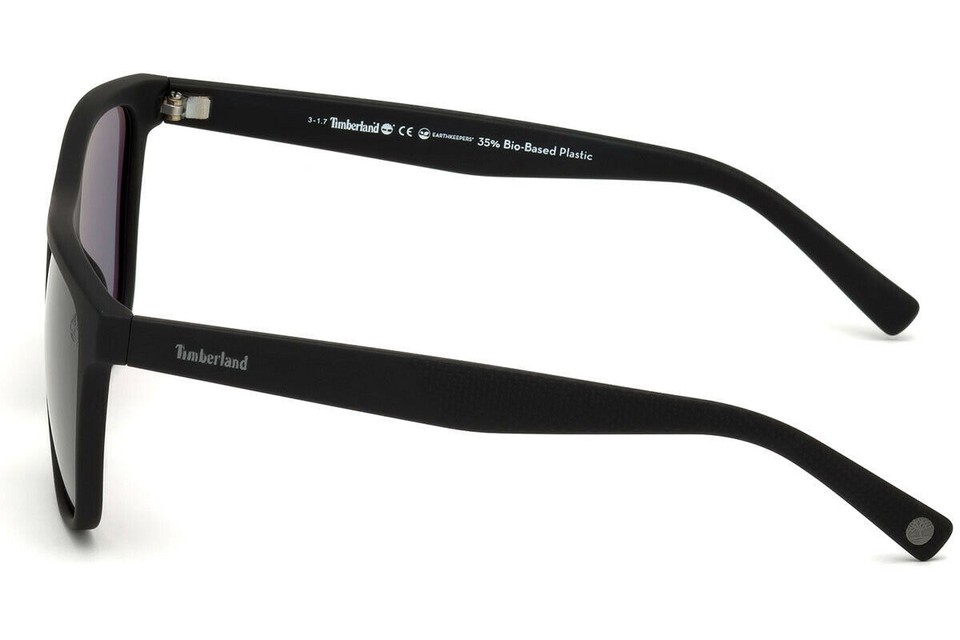 Timberland TB9124 05H Black Square Gray 56-17-145mm Polarized Men's ...