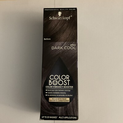 Schwarzkopf Color Boost Vibrancy Booster Hair Color DARK COOL | eBay