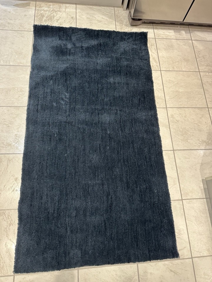 Dunelm Navy Blue Carpet Rug L150 W80 | eBay UK